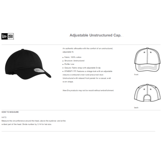New Era® Adjustable Unstructured Cap